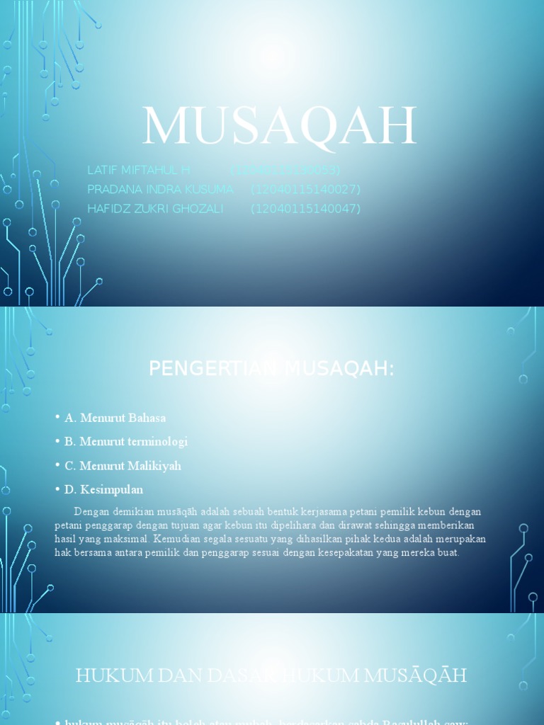 Musaqah | PDF