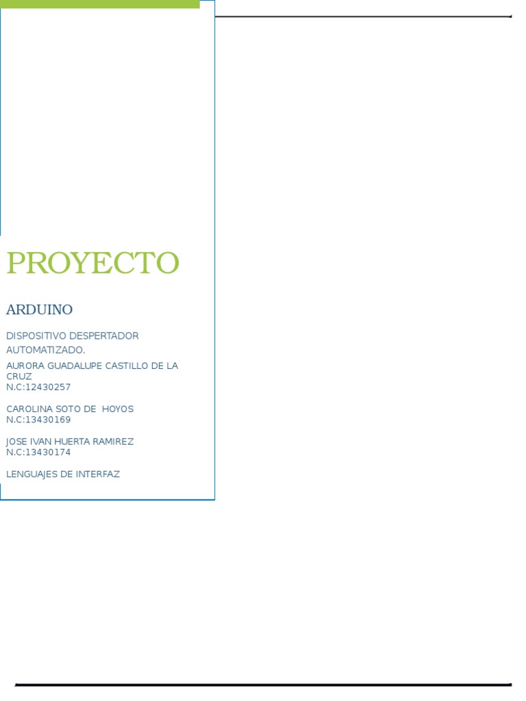 Proyecto Lenguaje Ensamblador | PDF | Arduino | Google