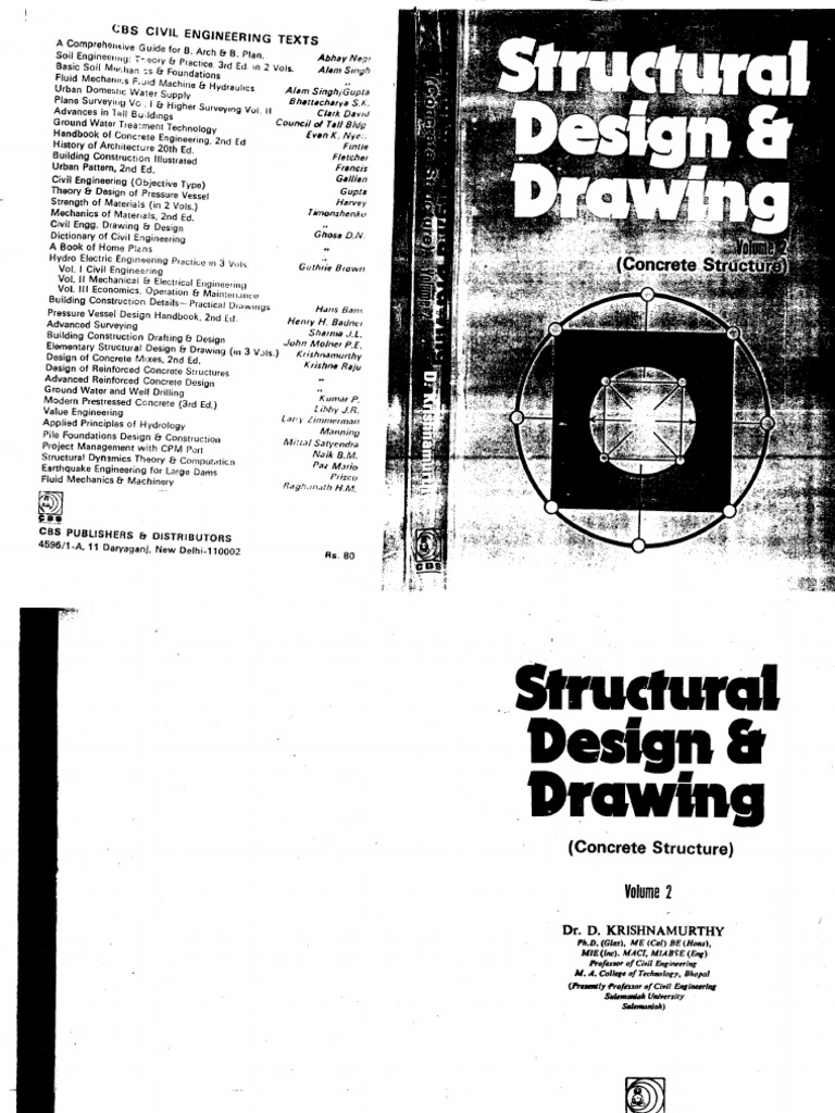 Structural Design & Drawing Vol II - by Dr. D Krishnamurthy PDF | PDF