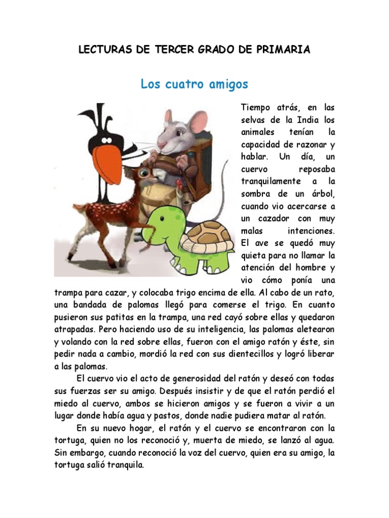Lecturas De Tercer Grado De Primaria Pdf Naturaleza
