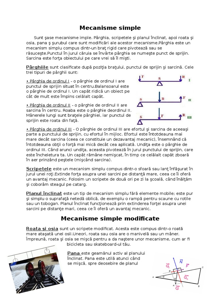 Mecanisme Simple | PDF