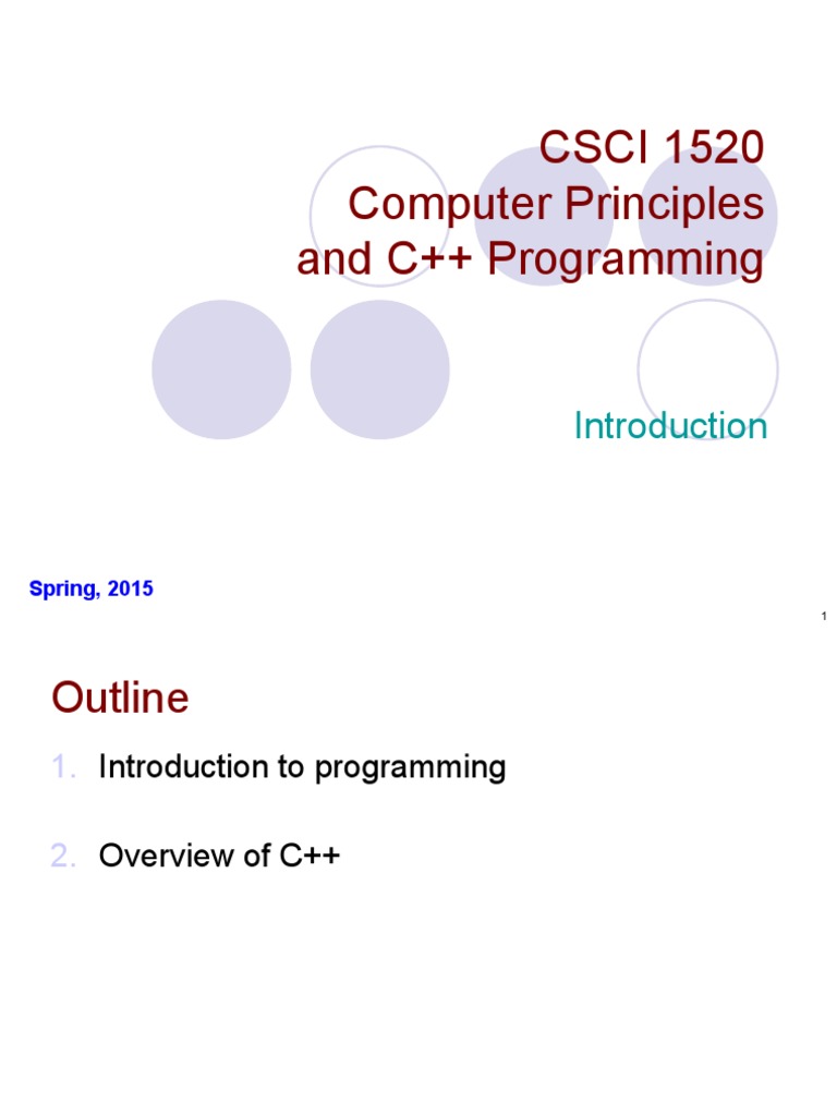 Lec01 Intro Csci C Pdf Computer Data Storage Inputoutput 2276