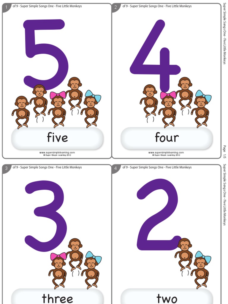 Five Little Monkeys PDF | PDF