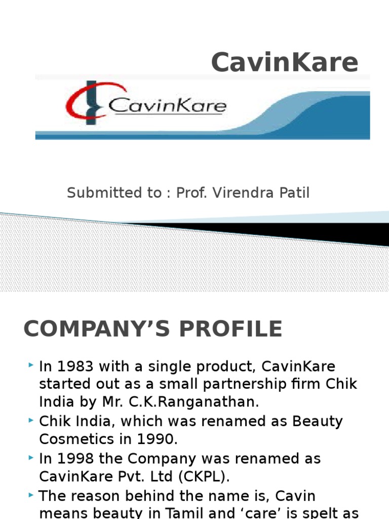Cavinkare | PDF | Industries | Business