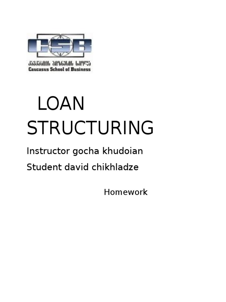 Loan Structuring | PDF