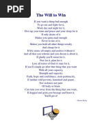 The Will to Win: A Poem by Berton Braley | PDF