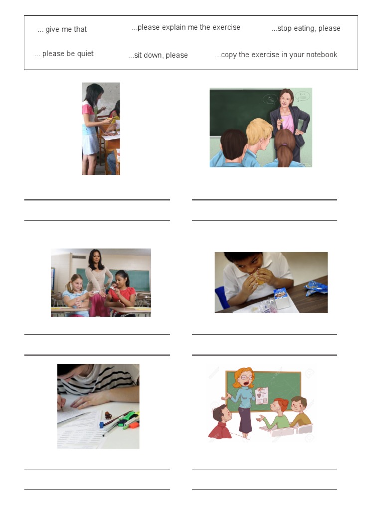 Please Explain Me The Exercise ... Please Be Quiet ... Give Me That ...