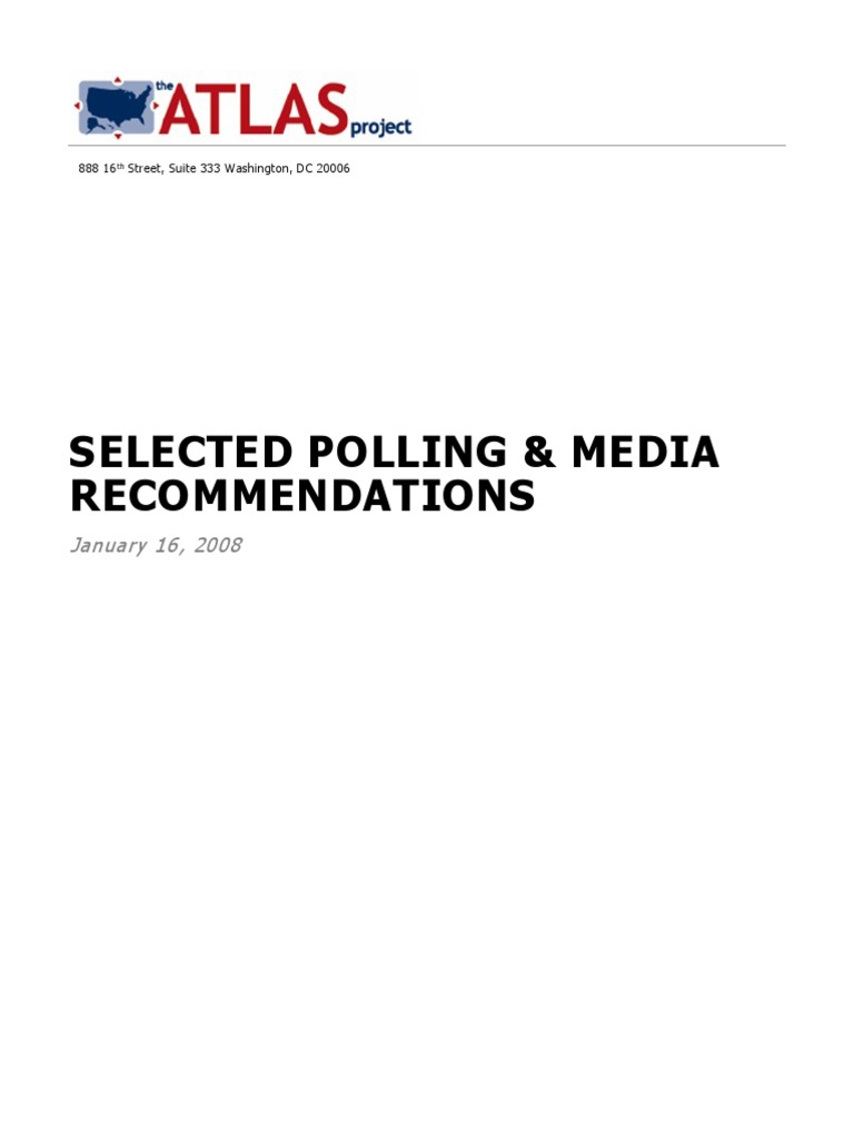 2016.10.23 - Atlas | PDF | Opinion Poll | Democratic Party (United States)