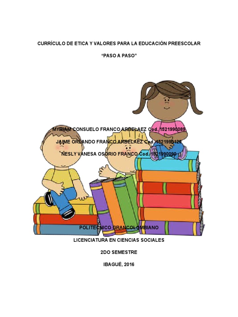 Curriculo Para La Educación Preescolar | Educación Montessori | Aprendizaje