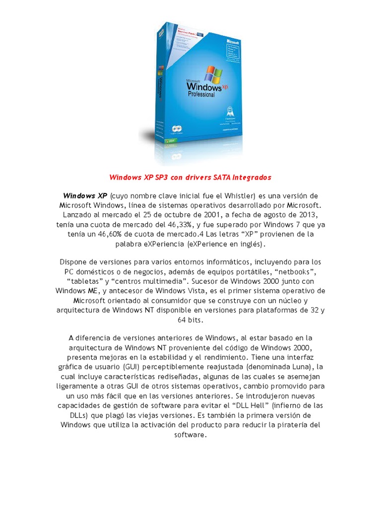 Windows XP SP3 Ue v9 | PDF | Windows XP | Microsoft Windows