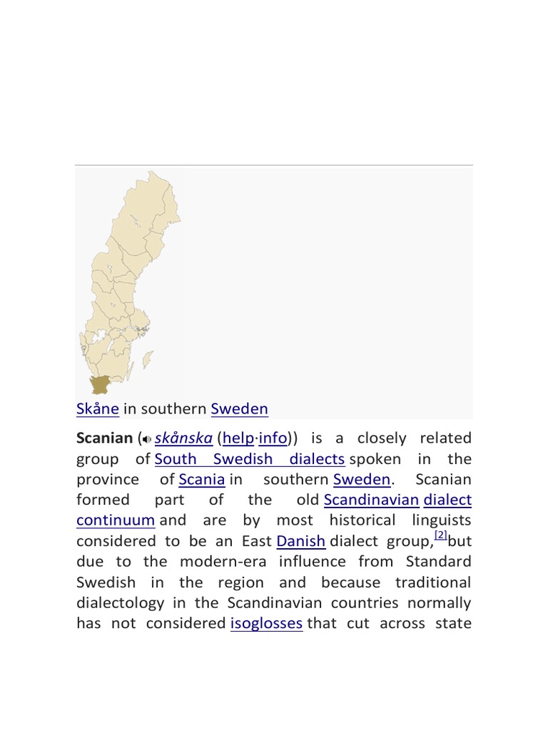 Scanian Dialect | Scandinavia | Human Voice