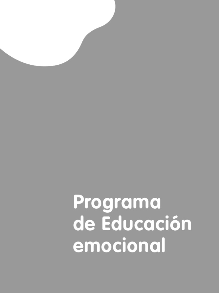 La Educacion Emocional Pdf Pdf Inteligencia Emocional Las Emociones