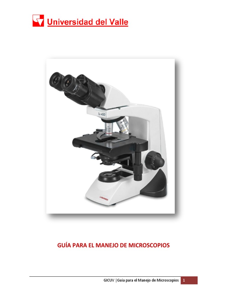 Guia de Manejo para Microscopios | PDF | Microscopio | Óptica