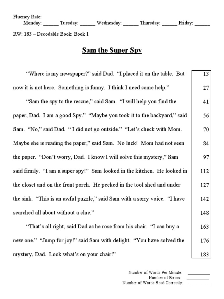 Fluency Passages 2nd Grade Practice | PDF | Leisure