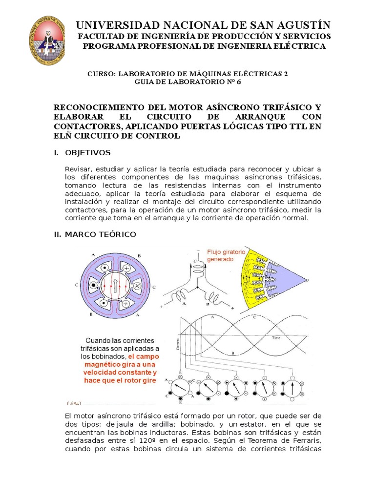 Laboratorio 6 Maquinas Eléctricas 2 | PDF | Componentes eléctricos ...