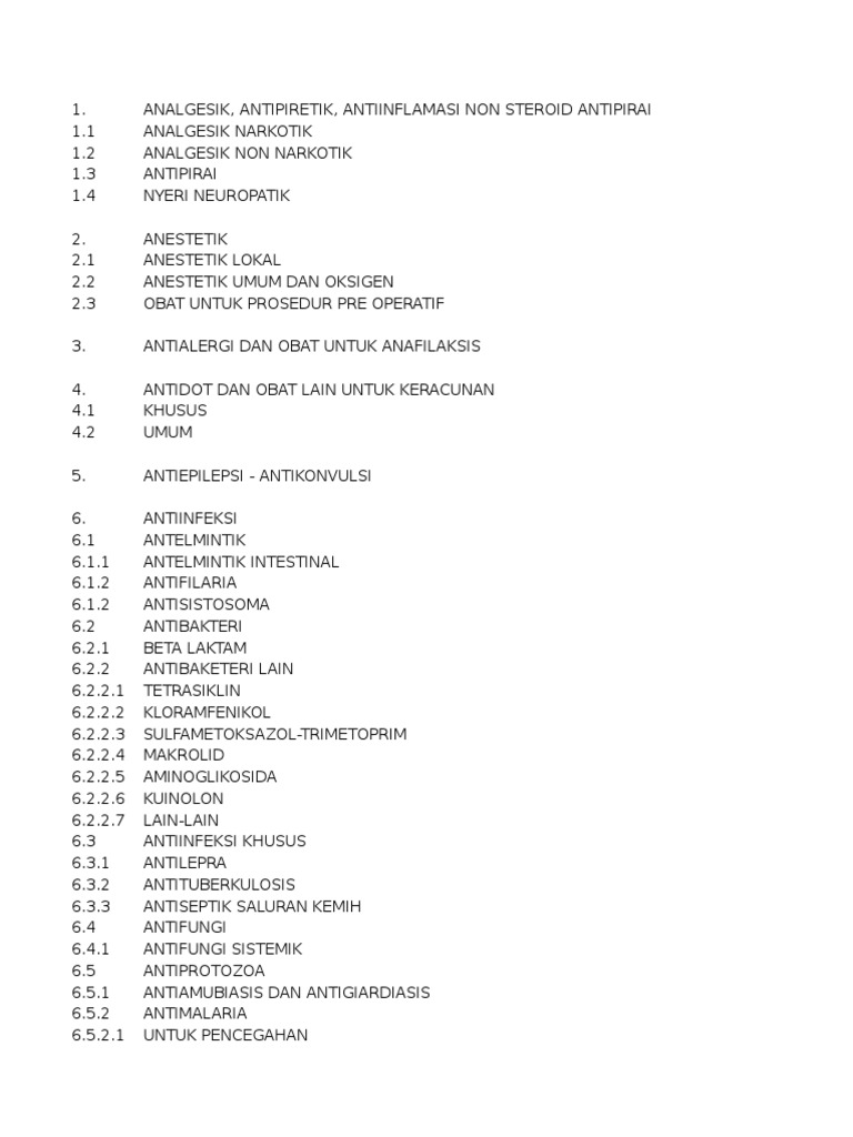 Kelas Terapi Obat | PDF
