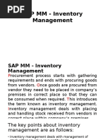 SAP Inventory Management Tcodes | PDF | Inventory | Information Science