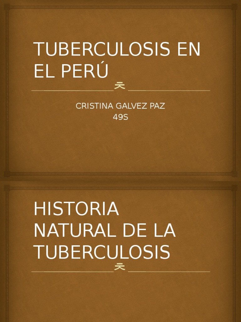 Tuberculosis en Perú: Prevención y Tratamiento | PDF | Tuberculosis | Rtt