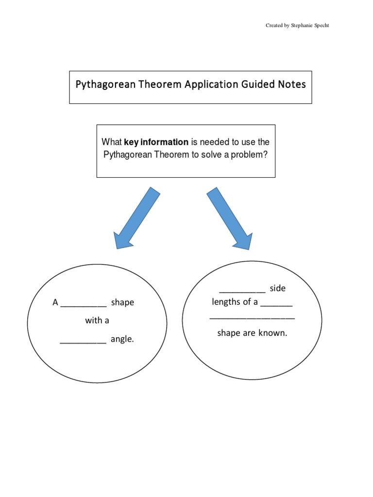 Pythagorean Theorem Study Guide | PDF
