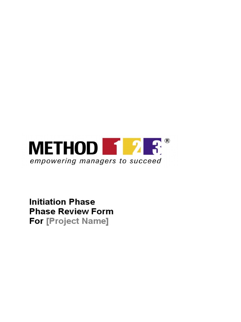 Initiation Template - Initiation Phase Review Form | PDF ...