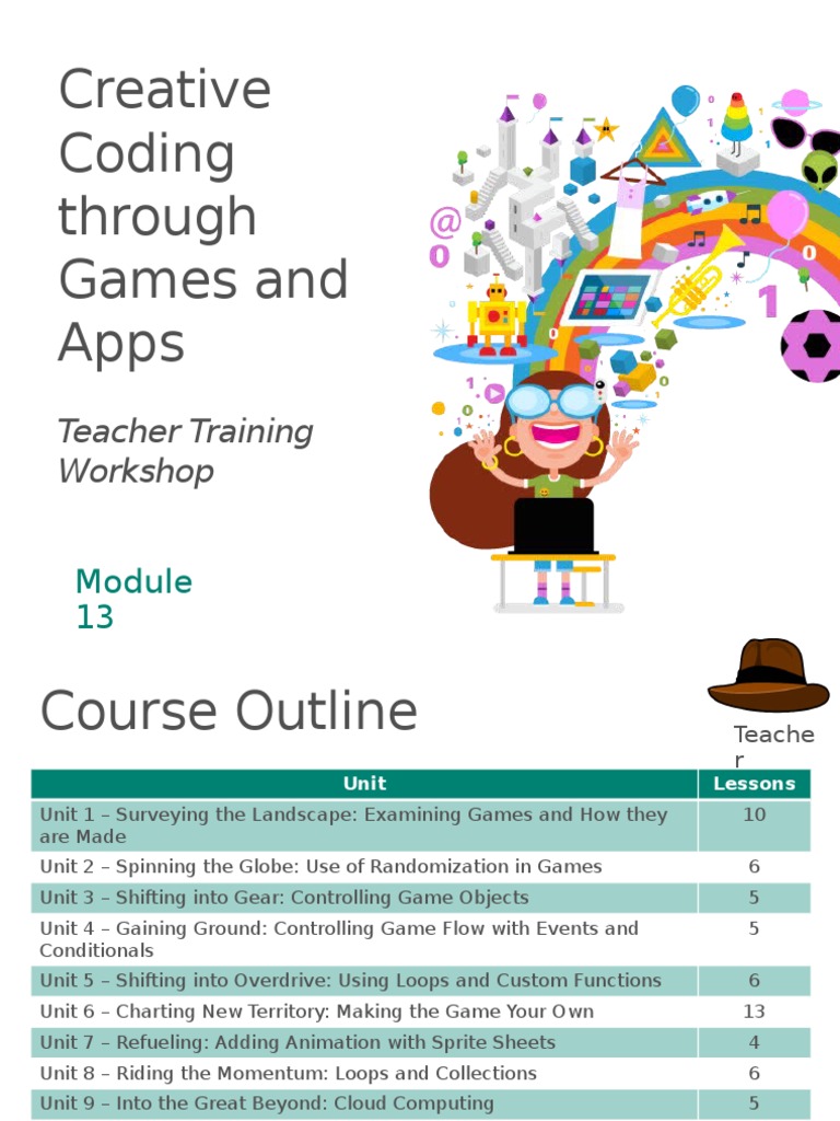 Creative Coding Through Games and Apps: Teacher Training Workshop | PDF ...