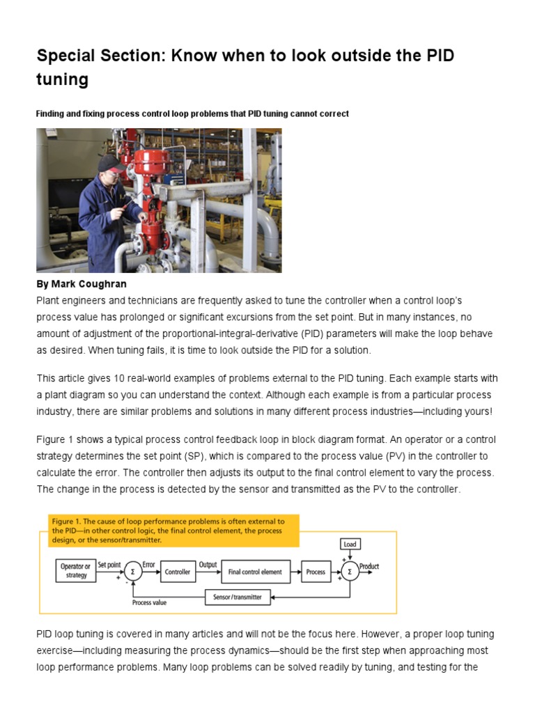 Special Section - Know When To Look Outside The PID Tuning - IsA | PDF