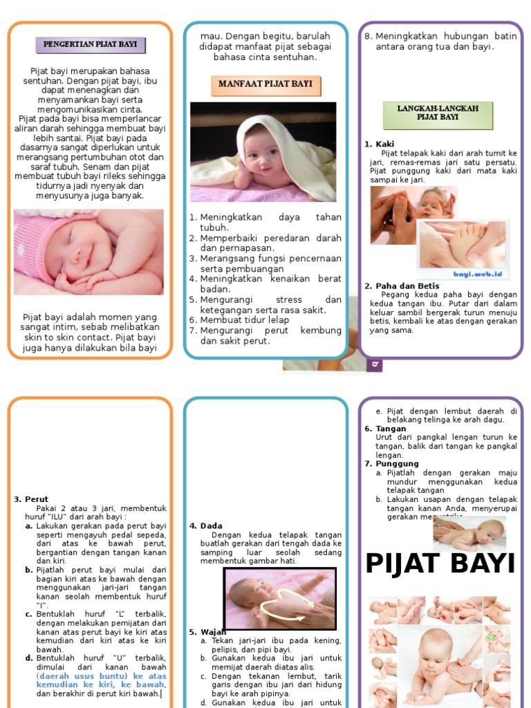 Leaflet Pijat Bayi | PDF