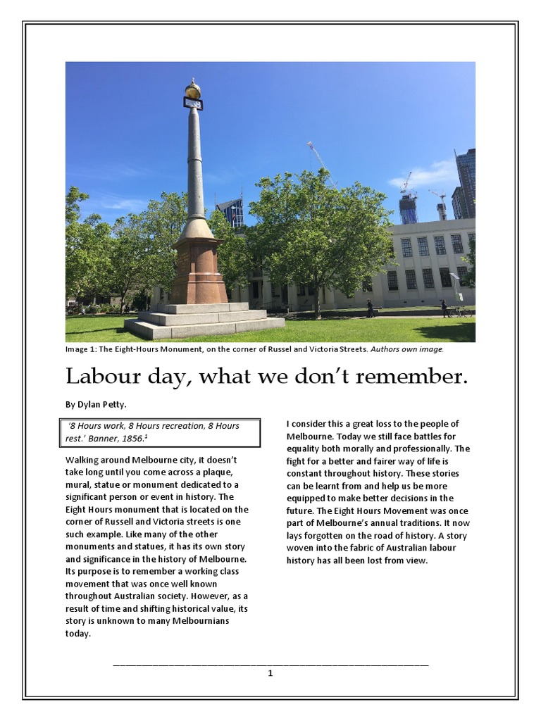 Forgotten Legacy of Labour Day | PDF | Social Movements | Industrial ...