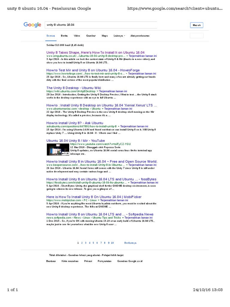 Unity 8 Takes Shape, Here's How To Install It On Ubuntu 16.04 | PDF | Ubuntu (Operating System ...