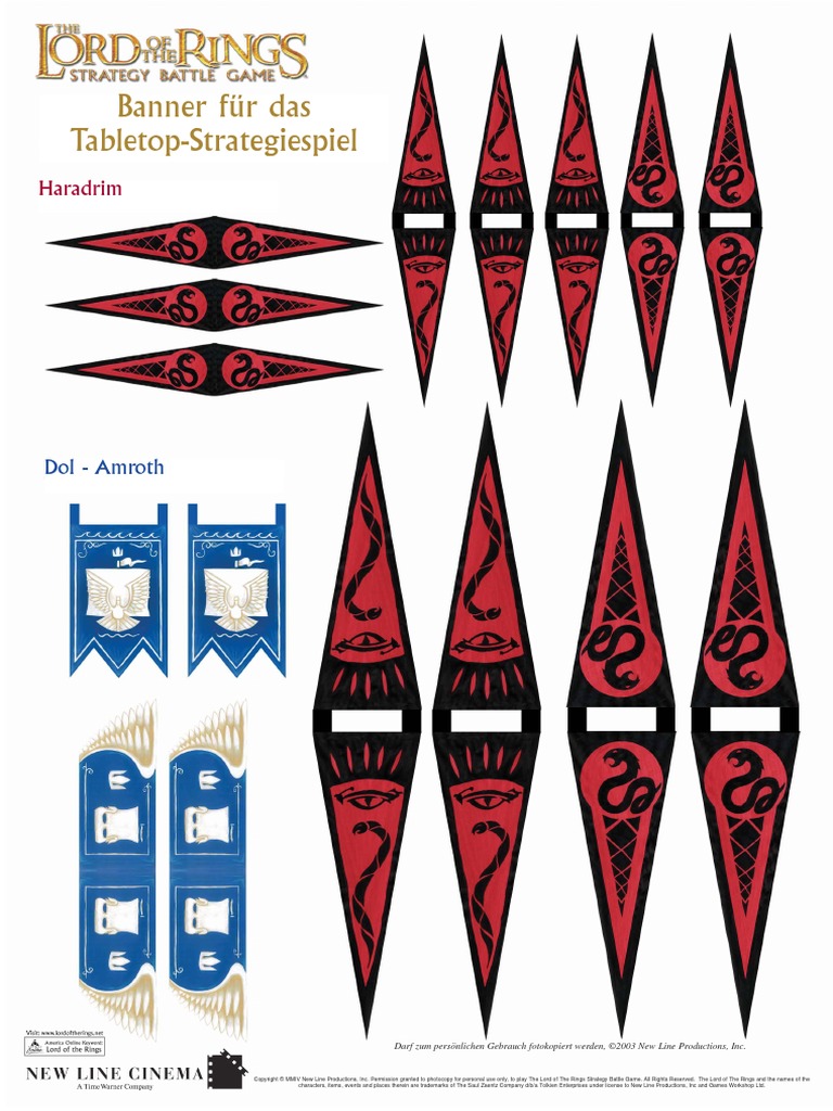 Banner Für Das Tabletop-Strategiespiel: Haradrim | PDF