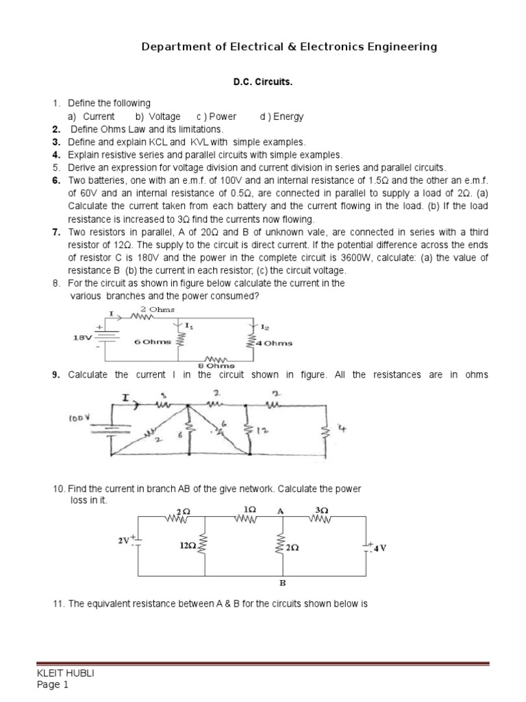 Bee 14 Question Bank | PDF | Inductor | Inductance