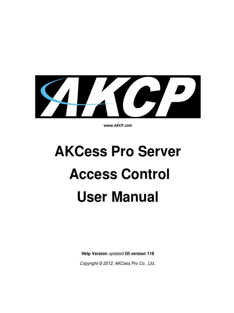 AKCessPro Server Access Control Manual | PDF | Access Control | Icon ...