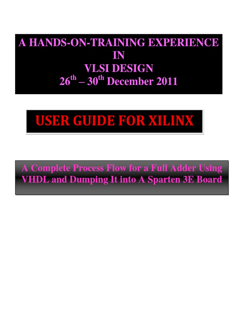 VHDL Manual | PDF | Vhdl | Field Programmable Gate Array VHDL Manual | PDF | Vhdl | Field Programmable Gate Array