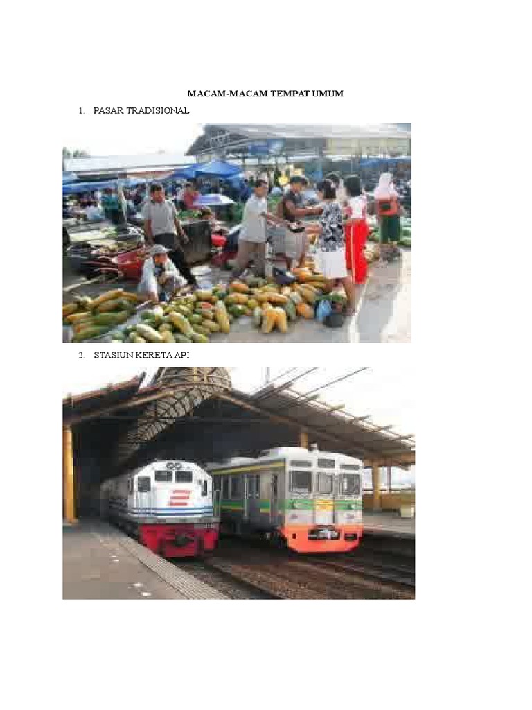 Macam-Macam Tempat Umum | PDF
