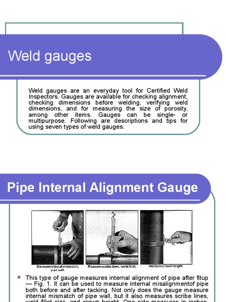 Weld Gauges | PDF | Welding | Construction