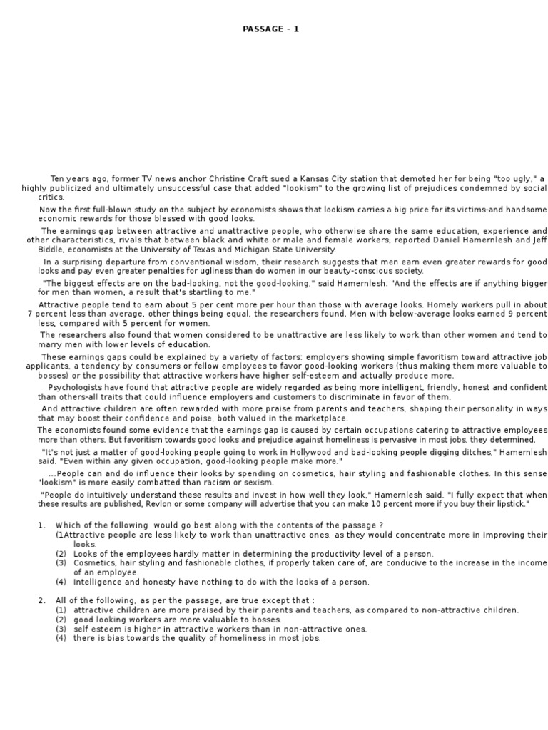 Reading Comprehension 5 | PDF | Perfectionism (Psychology) | Obsessive ...