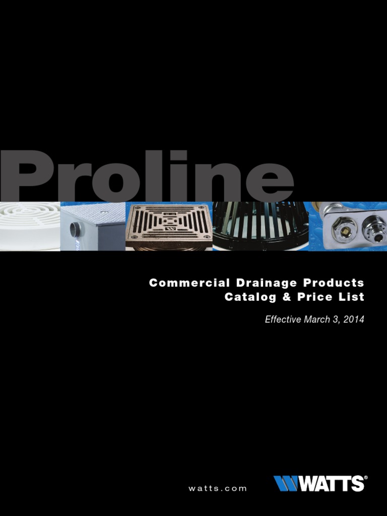 Proline: Commercial Drainage Products Catalog & Price List | PDF ...