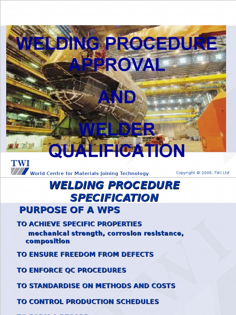 8 - Welding Procedures Summary | Download Free PDF | Welding | Construction