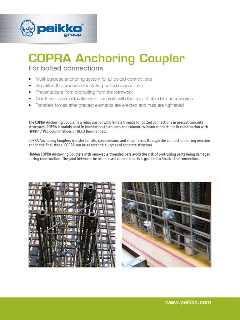 COPRA Peikko Group 11-2015 - Product Leaflet | PDF
