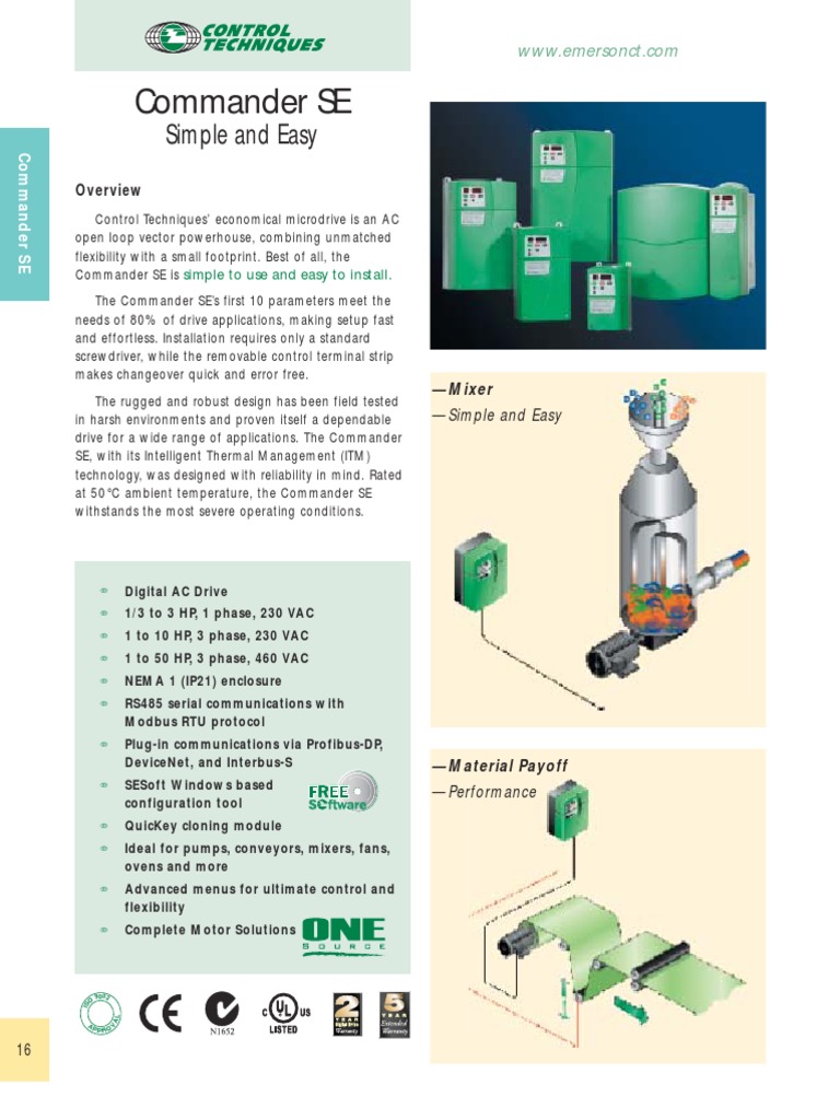 Commander SE: Simple and Easy | PDF | Electrical Connector | Input/Output