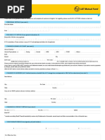 SBI Mutual Fund Bank Mandate Change Form | PDF | Banks | Signature
