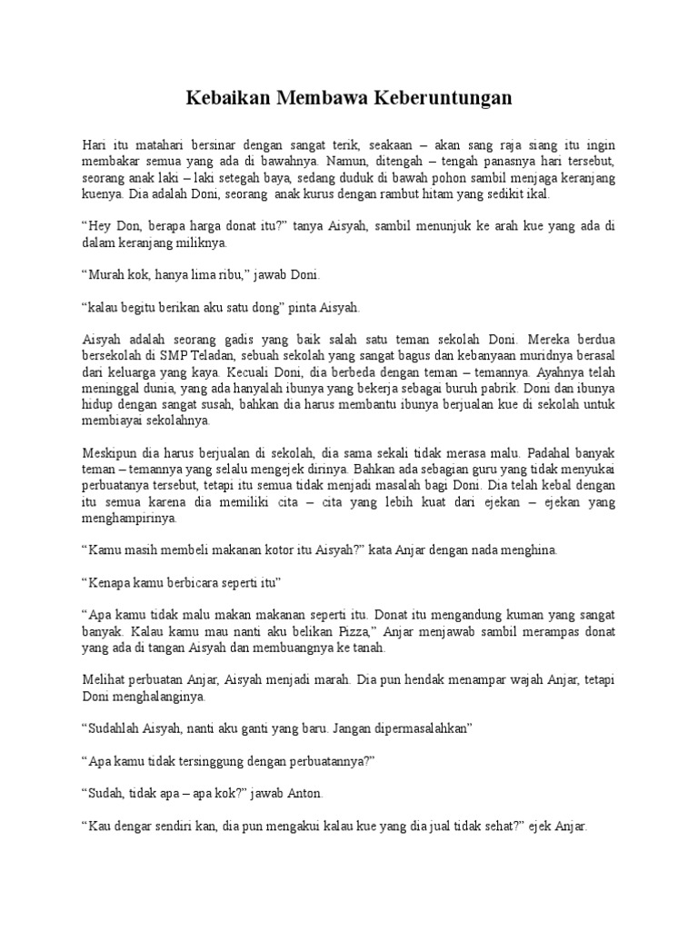 Cerpen Pendidikan | PDF