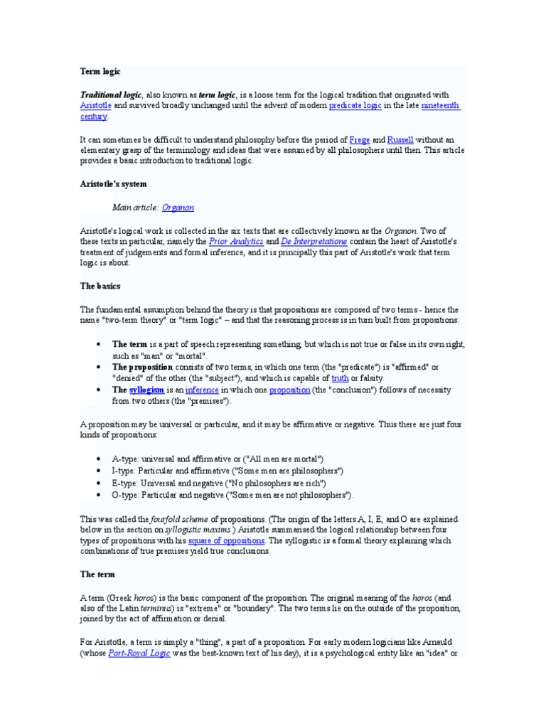 Logic | PDF | Logic | Epistemology