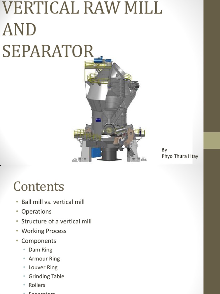 Vertical Roller Mill Summary PDF | PDF | Mill (Grinding) | Industrial ...