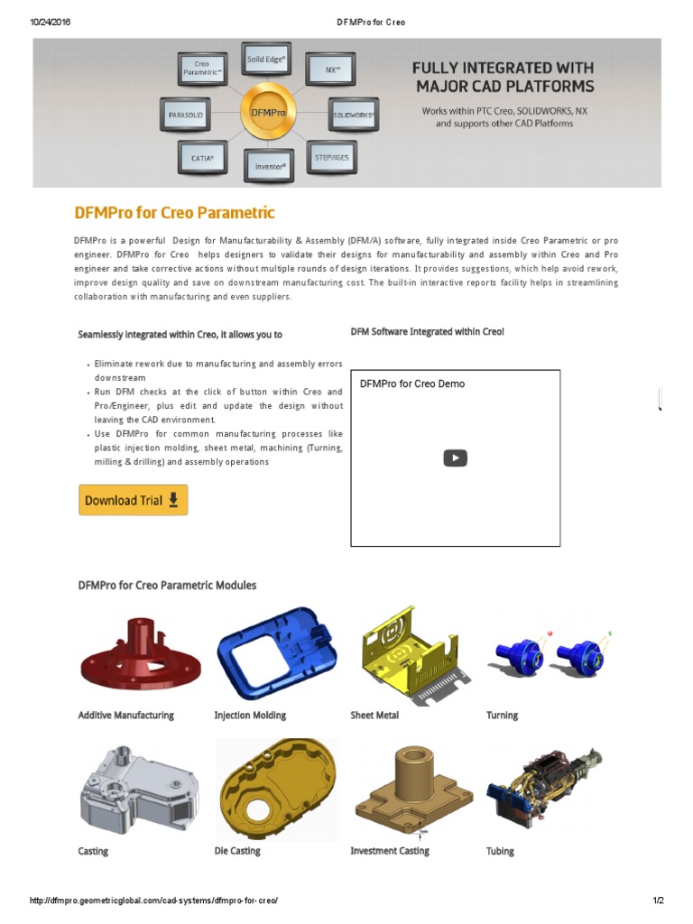 DFMPro for Creo
