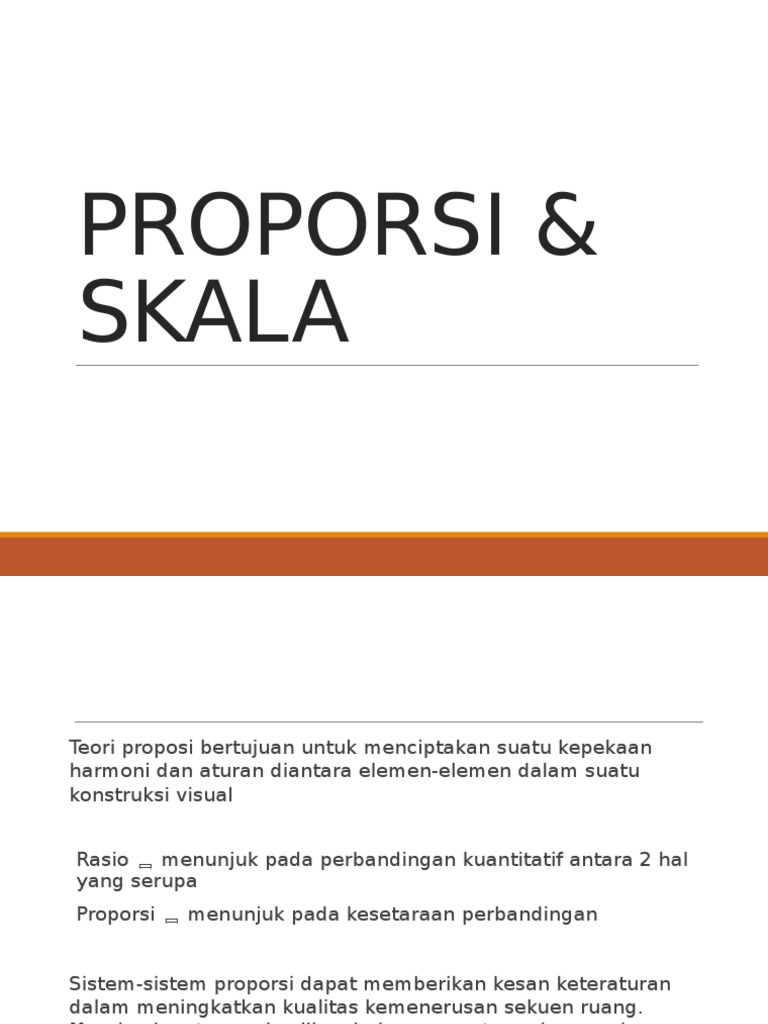 Proporsi & Skala | PDF