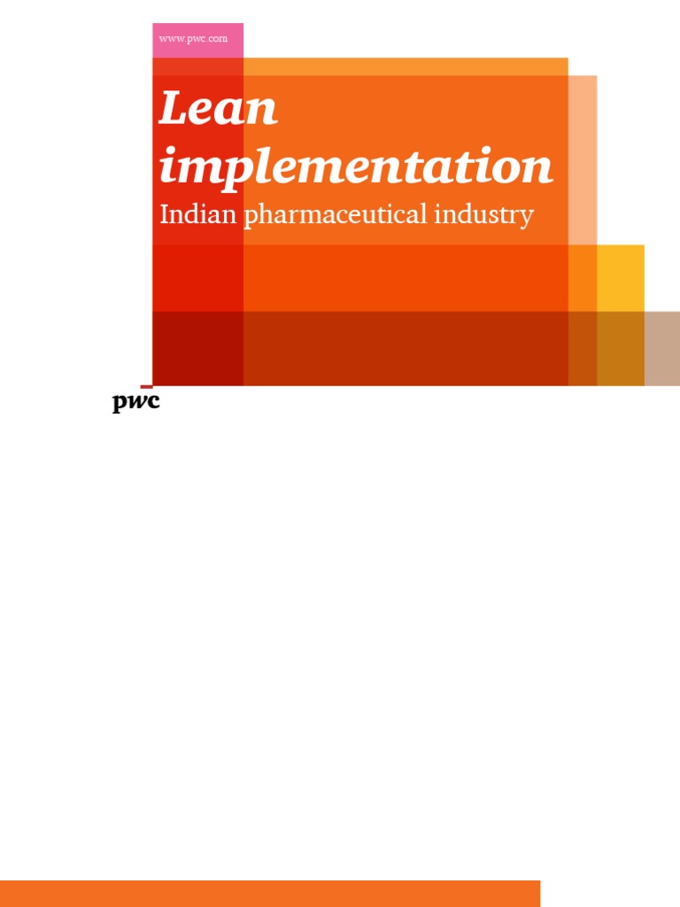 Pharma Lean PDF | PDF | Lean Manufacturing | Supply Chain