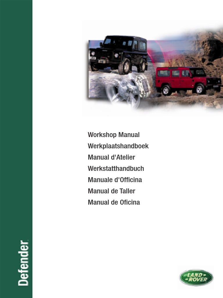 Defender TD5 Workshop Manual | PDF | Throttle | Piston