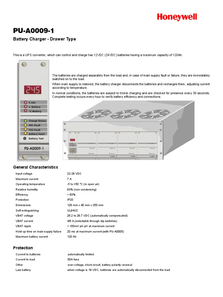 Battery Charger - Drawer Type: General Characteristics | PDF ...