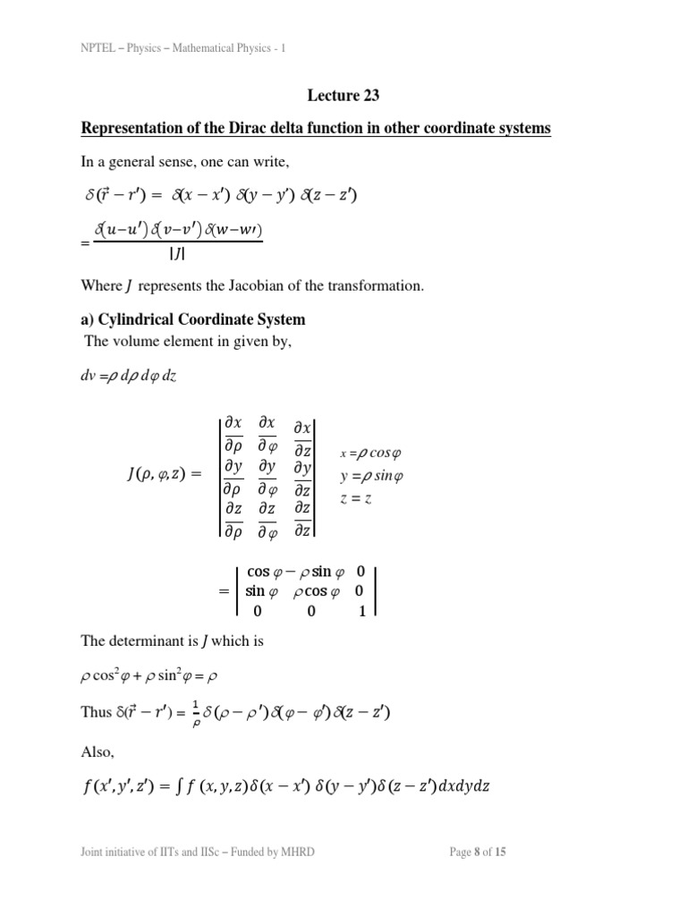Dirac Delta 3 | PDF | Wave Function | Sphere
